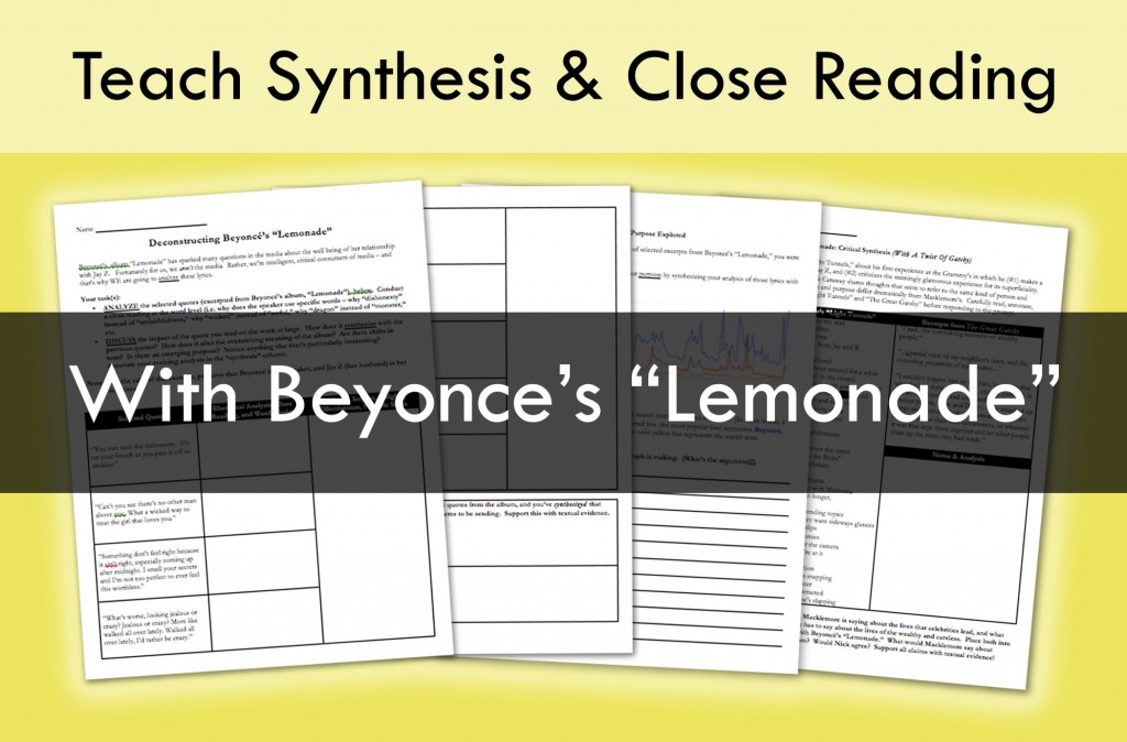 Using Beyonce To Engage Students and Heighten Rigor! - Teach Argument