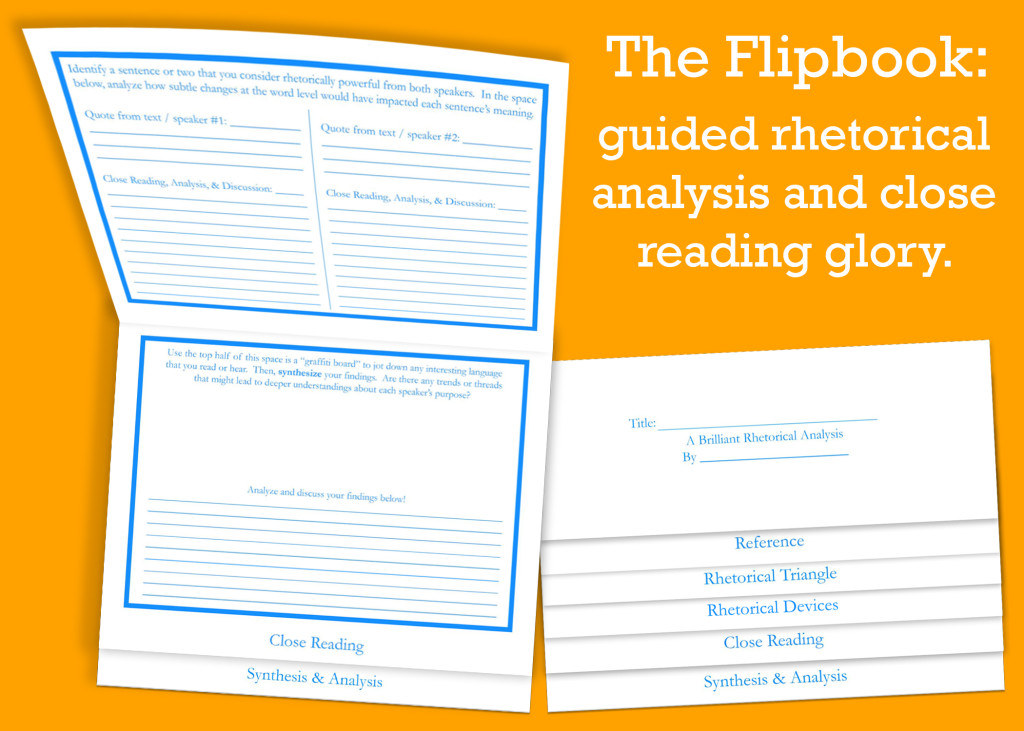 The Flipbook: Guided Rhetorical Analysis - Teach Argument