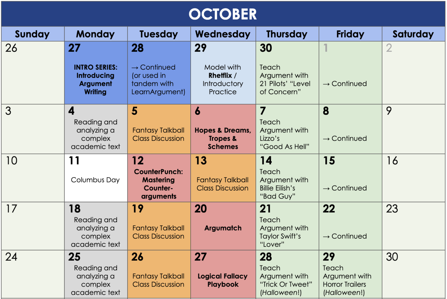 The TeachArgument Roadmap: Engage Your Students All Year - Teach Argument